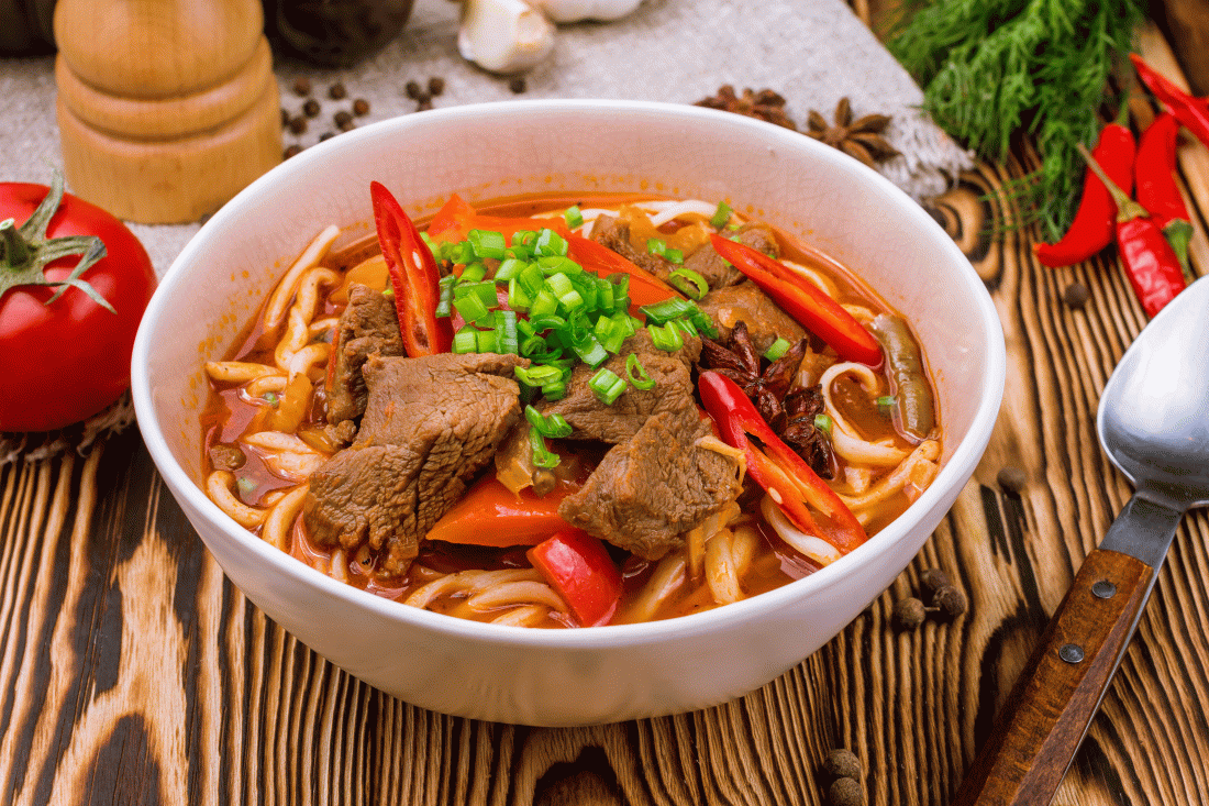 Lagman soup - Uzbekistan - The Chilli Workshop